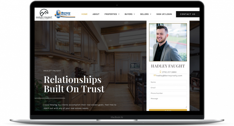 Professional Real estate website Design for agents in New York | Oley.IO
